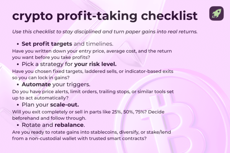 Crypto Profit-Taking Strategies for Beginners: When & How to Sell for Gains