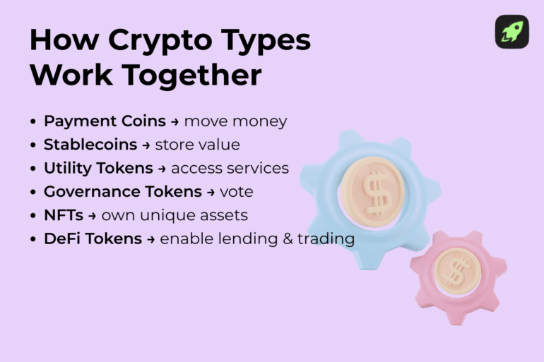 Types of Cryptocurrency Explained Simply: Coins, Tokens, and Beyond