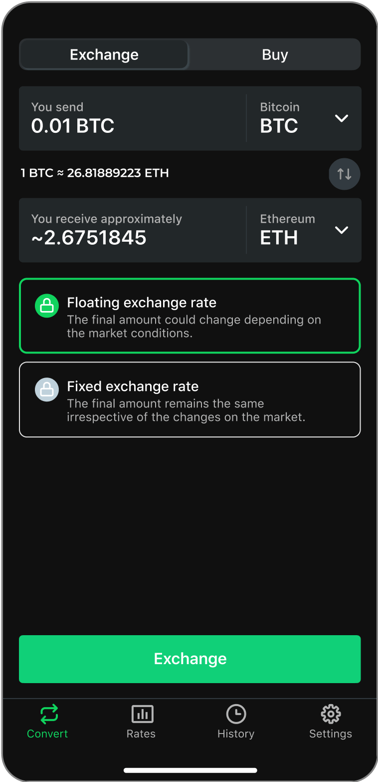 Cryptocurrency Exchange - Crypto & Altcoin Swap Platform with Lowest Fees